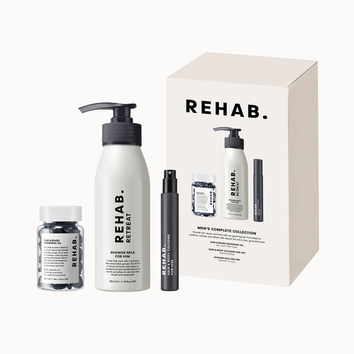 REHAB. Men's Complete Collection Gift Set – rehabyourhair